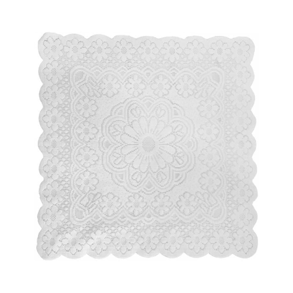 White Lace Tablecloth 60/80/90cm Elegant Table Cover Wedding Party ...