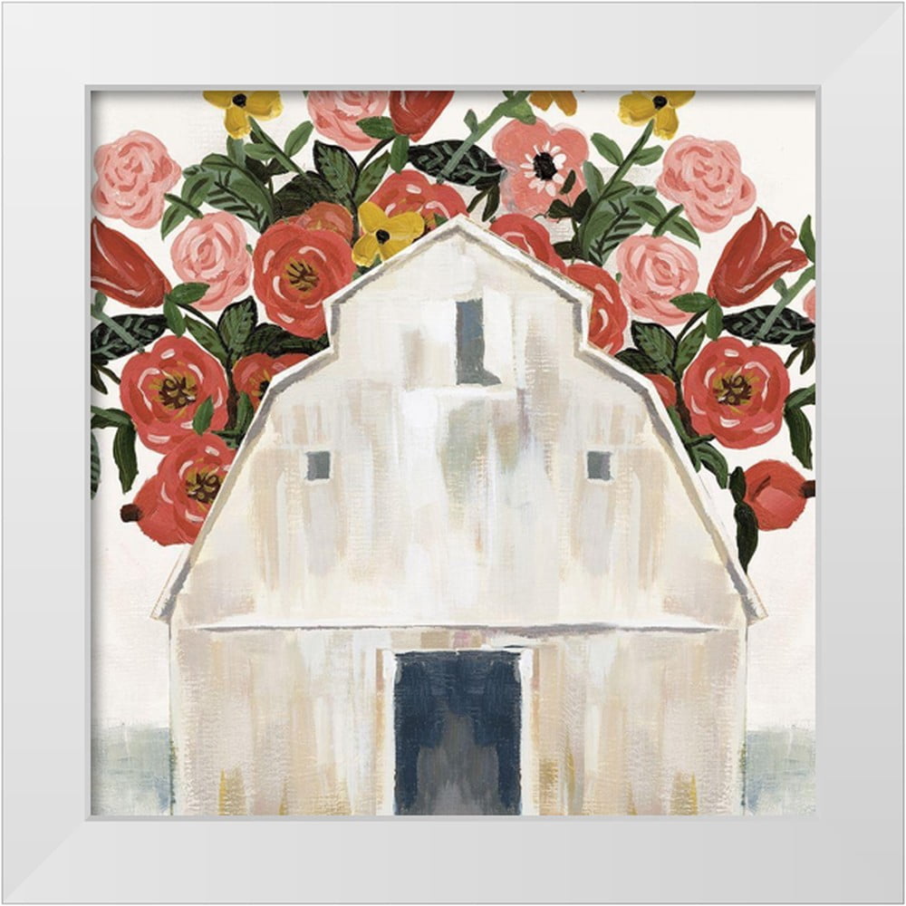 White Ladder 20x20 White Modern Wood Framed Museum Art Print Titled ...