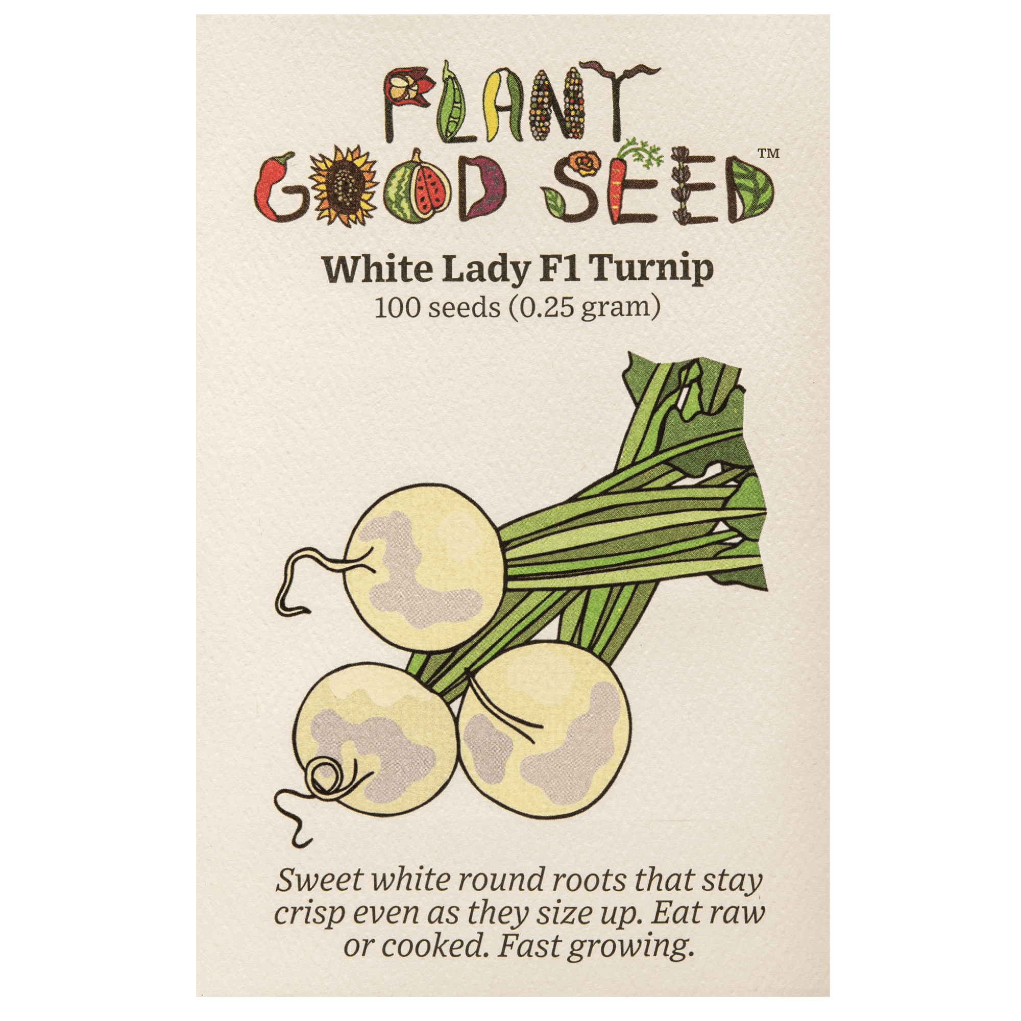 White Lady Turnip F1 Seeds - Walmart.com