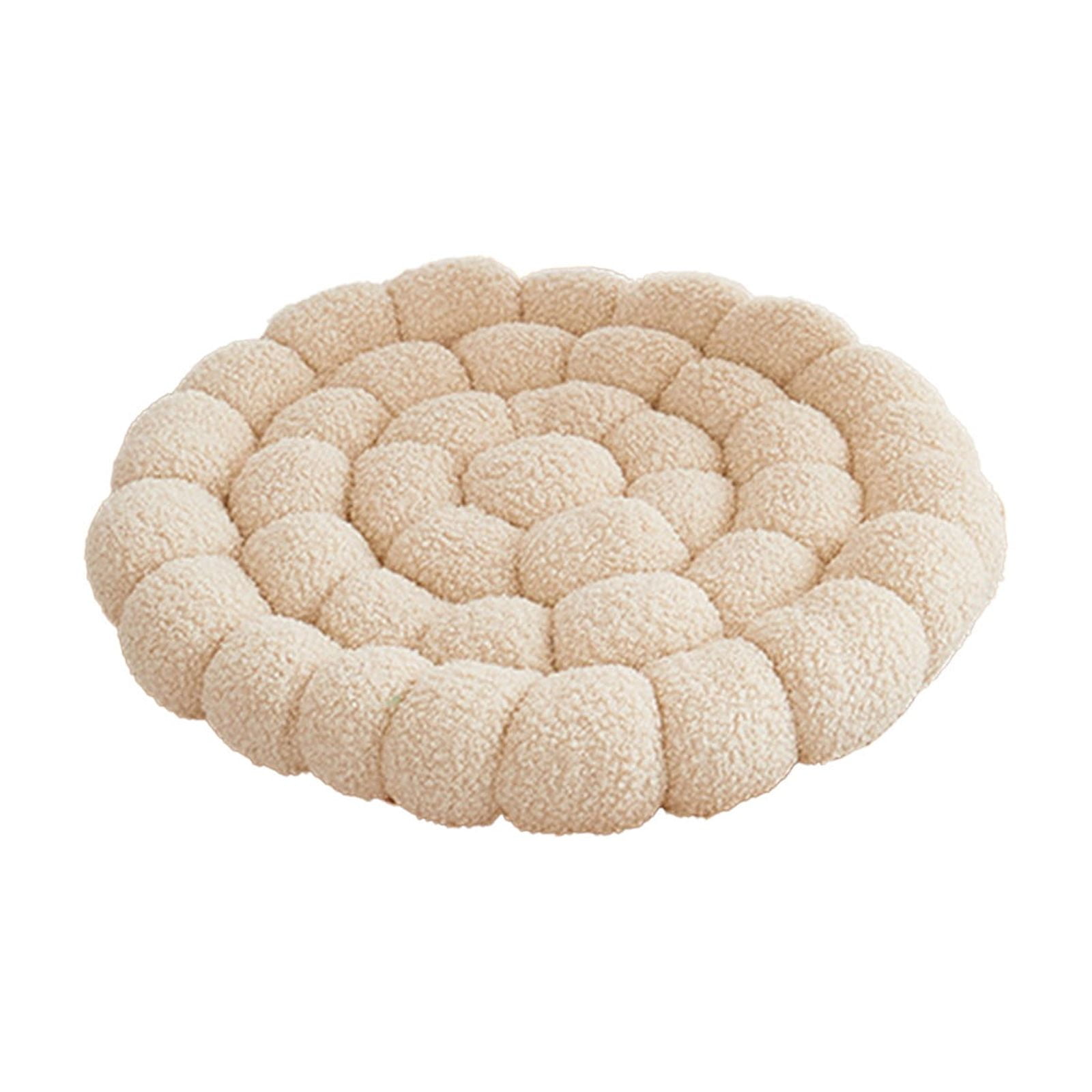 White Lamb Fleece Chair Cushion For Office And Home Use Soft Plush For ...