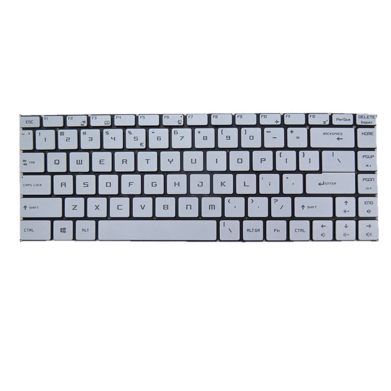 White Laptop Backlit Keyboard For MSI GF65 Thin 9SD 9SE 9SEX 9SEXR 10UE ...