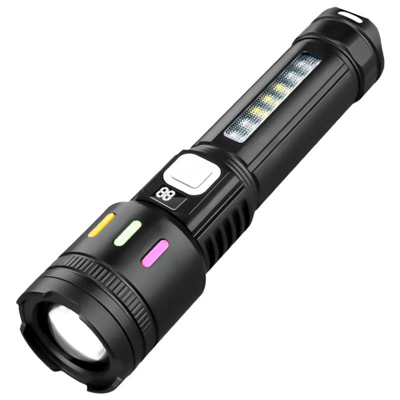 White Laser Torch Long Range Digital Electric Display Torch ...
