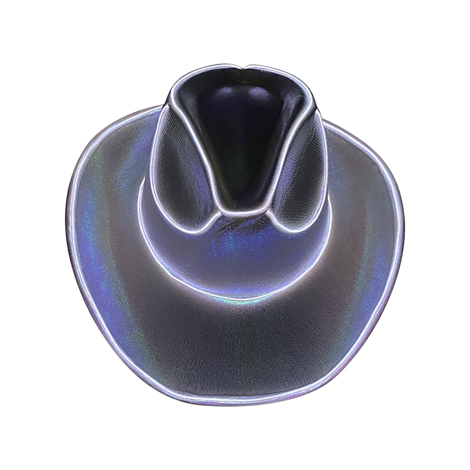 White Led Cowboy Hat Light Up Party Hat With Flashing Modes For Costume ...