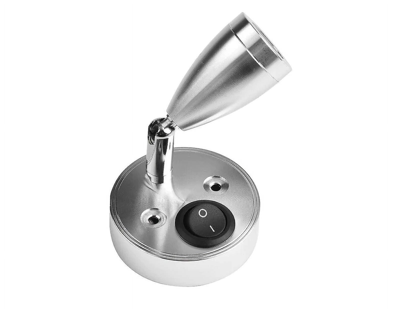 White Led Spot Light Button Switch Motorhome Reading Lamps Camper ...