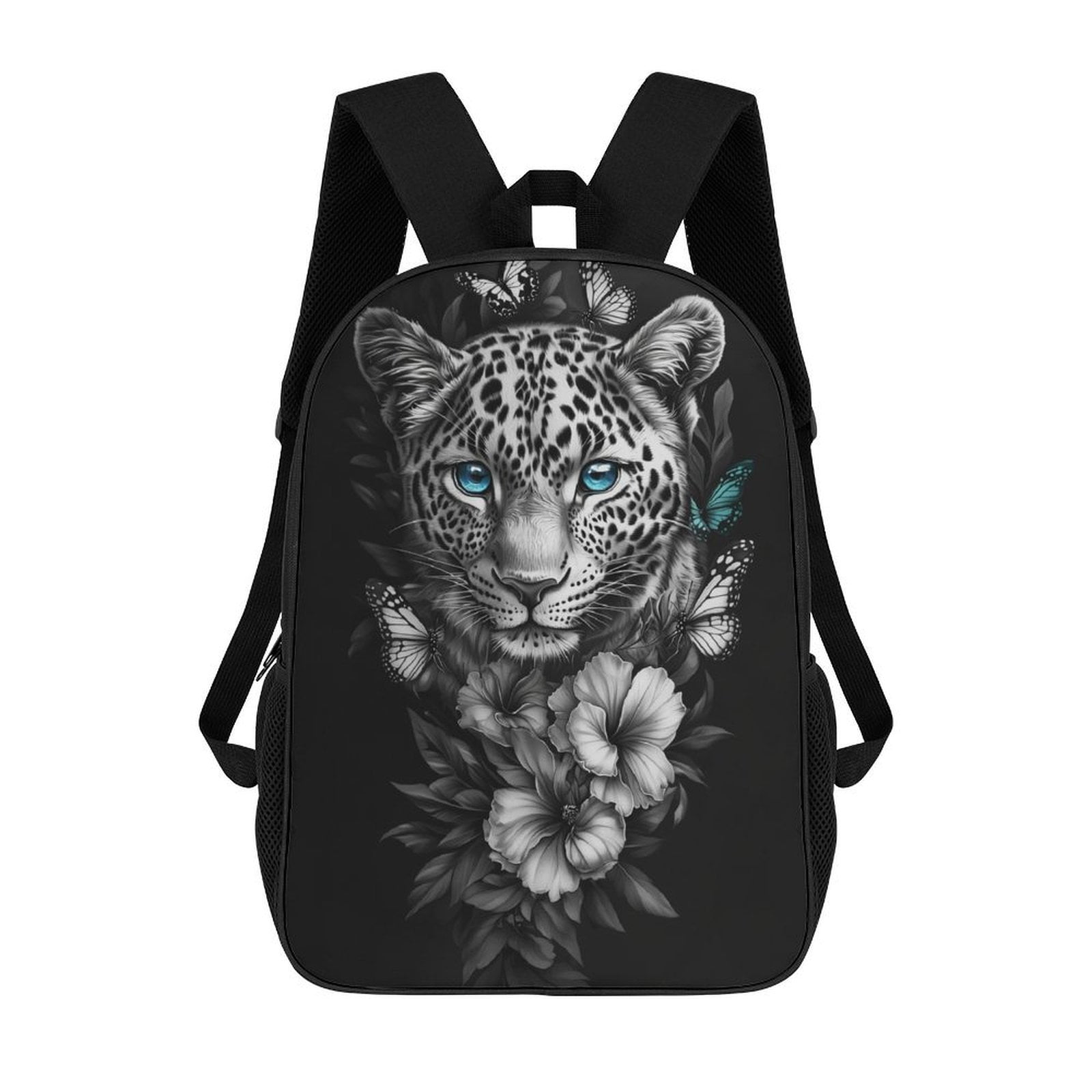 White Leopard Floral Butterflies Beautiful Backpacks for Backpack for ...