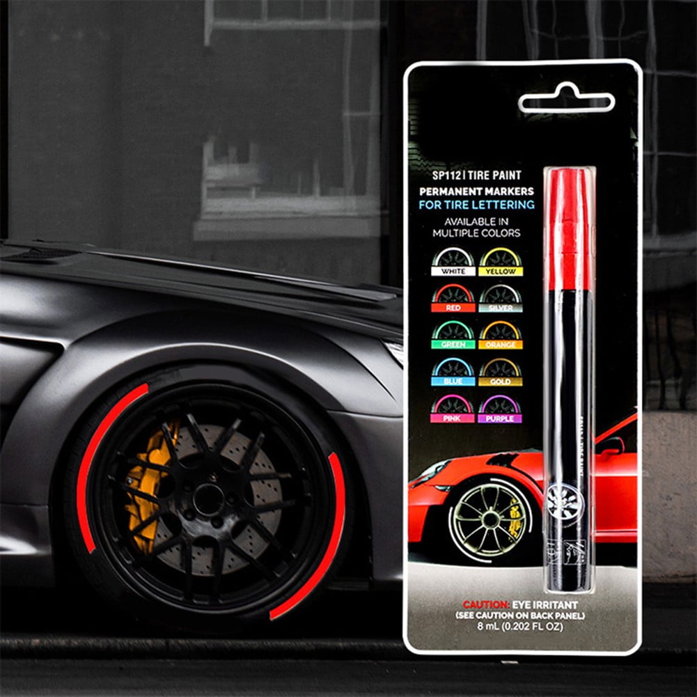 White Letter Paint Marker Pen for Tire Sidewall Lettering on Cars and ...