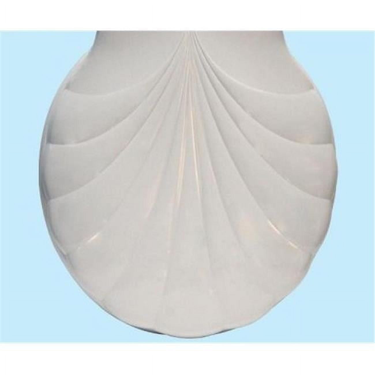 Home Styles White Lift and Clean Round Toilet Seat With Shell Design ...