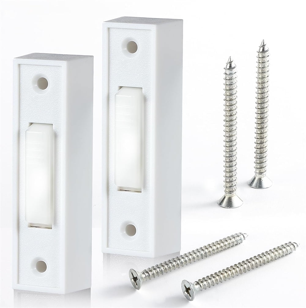 White Lighted Doorbell Button,Wall Mounted Doorbell Push Button,2 Pack ...