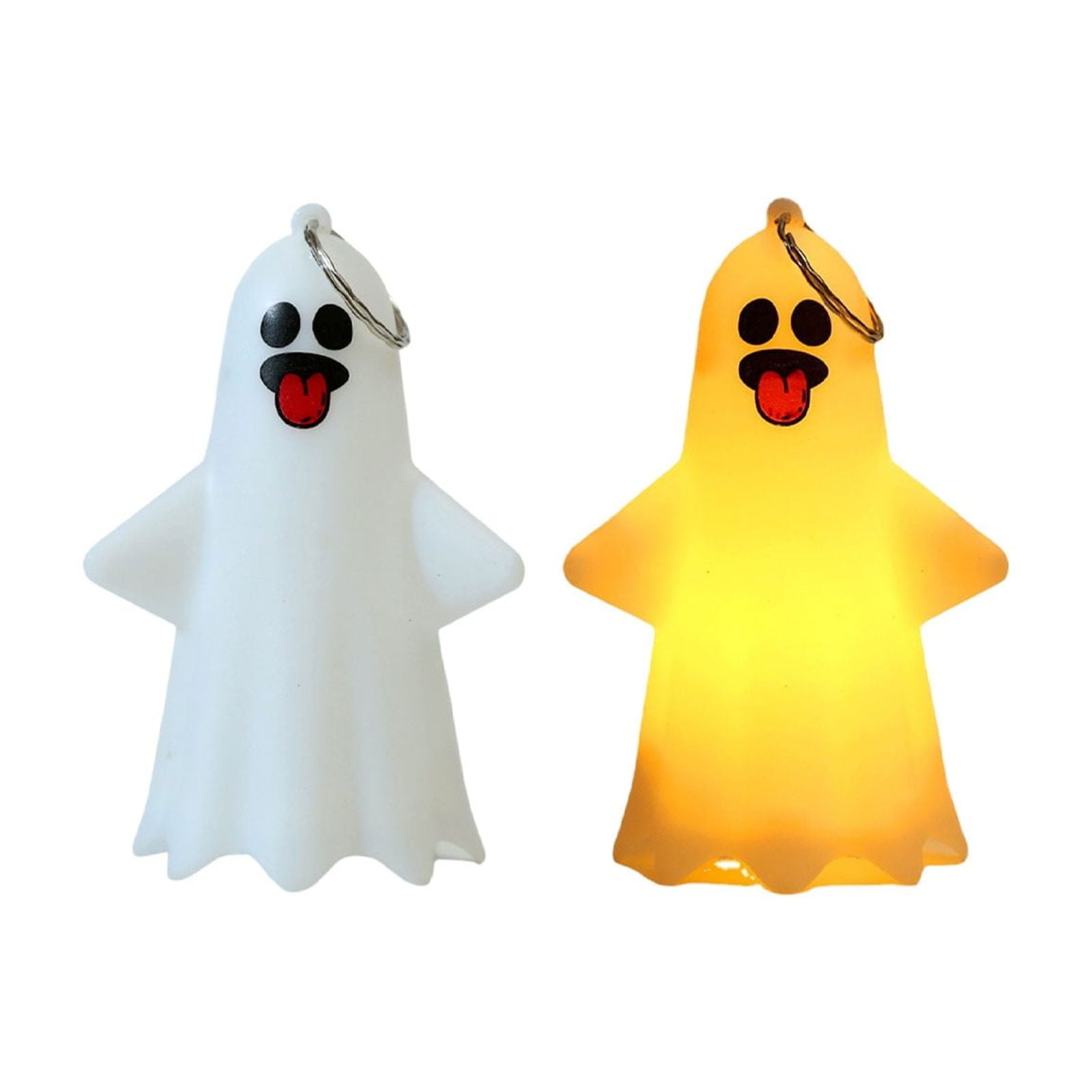 White Lighted Ghost Figure Halloween Decor Friendly Phantom Lantern ...