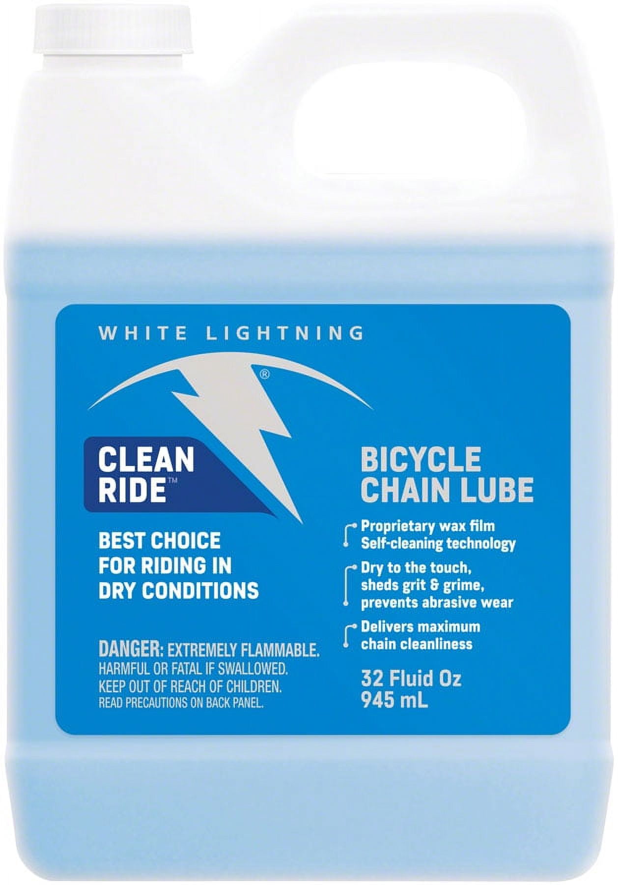 White Lightning Clean Ride Bike Chain Wax Lube - 32oz, Bulk - Walmart ...