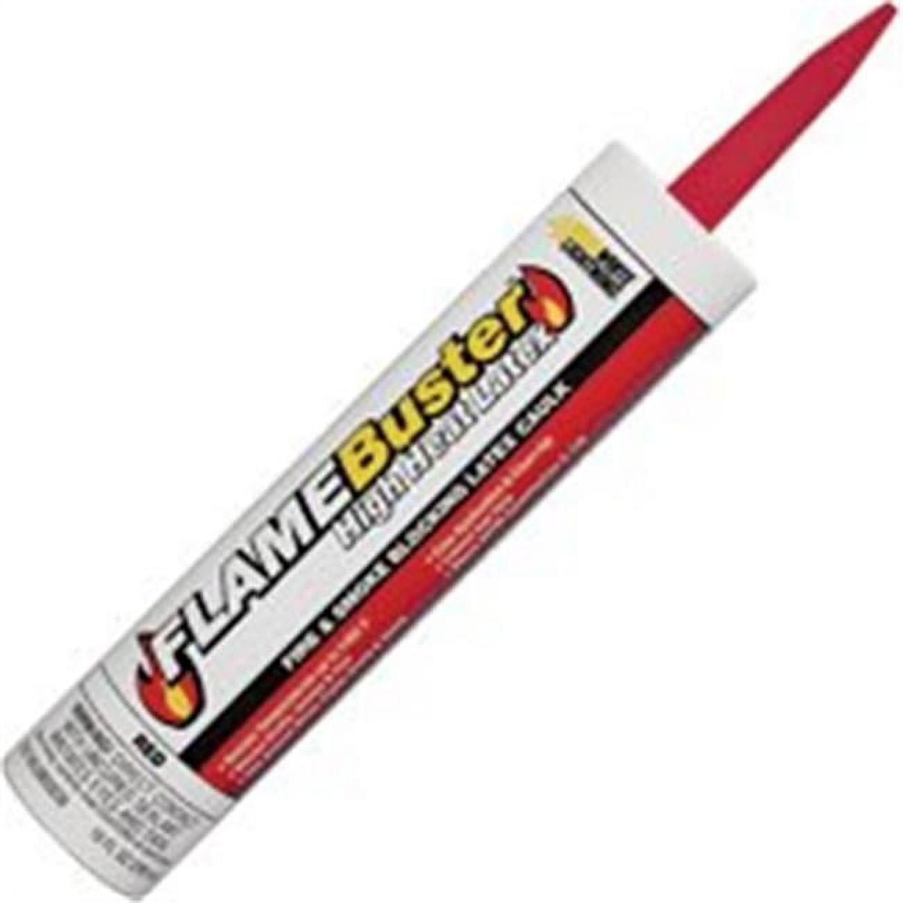 WHITE LIGHTNING FLAME BUSTER W44017010 Adhesive Caulk, Red, 40 to 120 ...