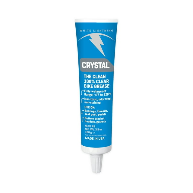 White Lightning® Long-Lasting Crystal™ Grease Bicycle Lubricant, 3.5oz ...