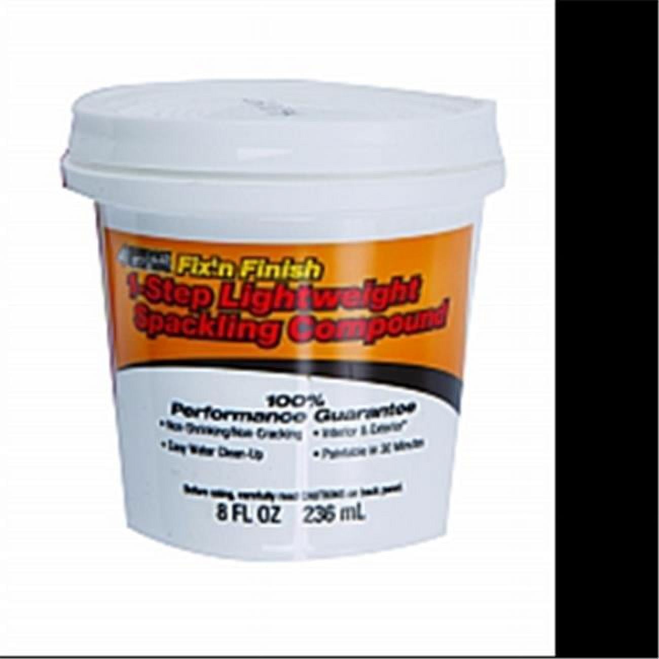 White Lightning Ready to Use White Lightweight Spackling Compound 8 oz ...