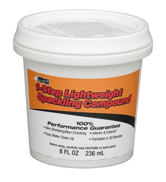 White Lightning WL60512 Fix'n Finish 1-Step Lightweight Spackling ...