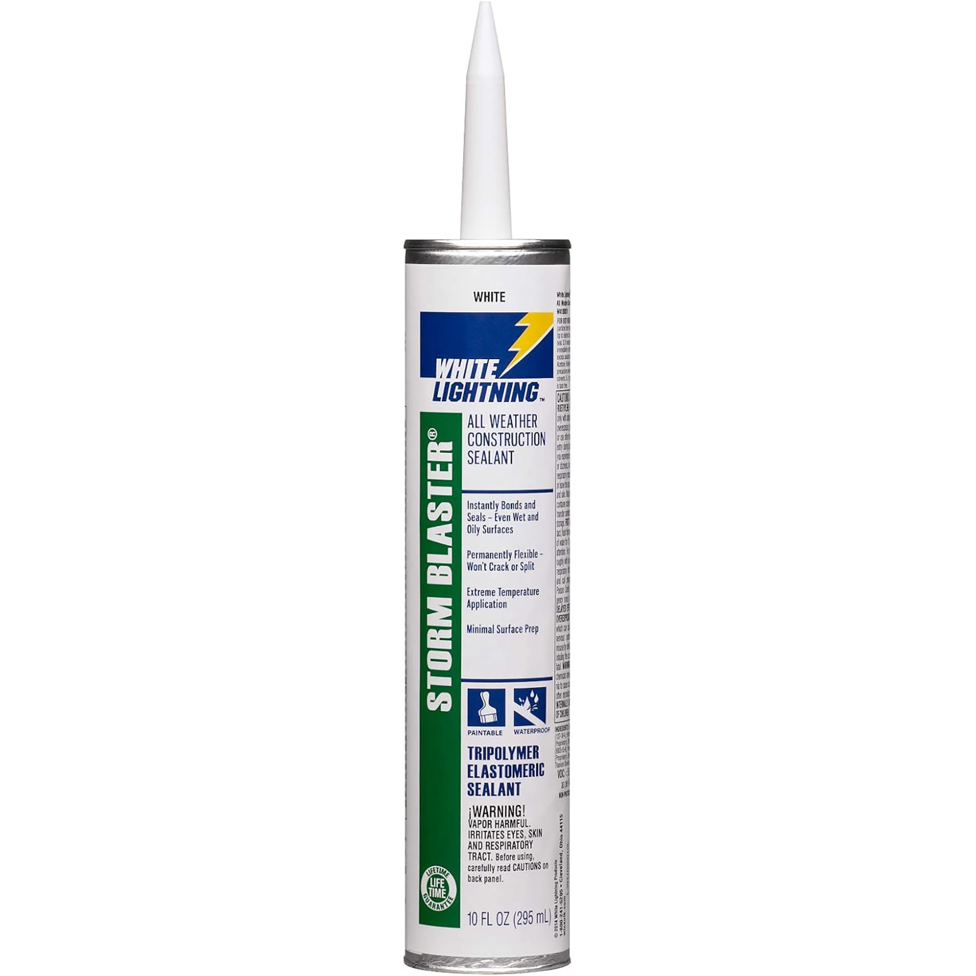 White Lightning® Storm Blaster™ All Season Sealant White 10oz - Walmart.com