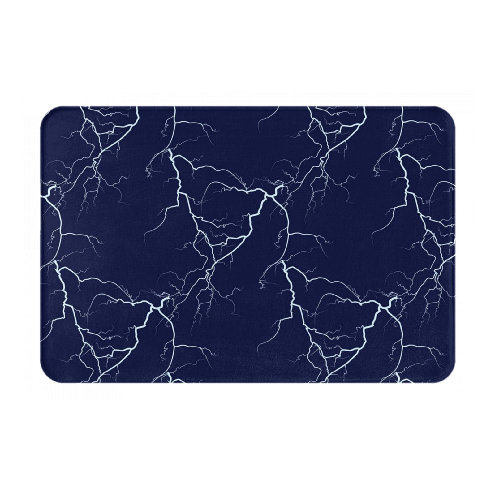 White Lightning Thunder Doormat Non Slip Front Door Bathroom Bath Mats ...