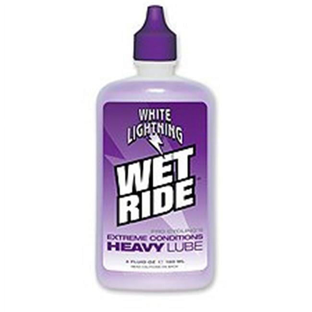 White Lightning Wet Ride Extreme Conditions Heavy Bicycle Chain Lube, 4 ...