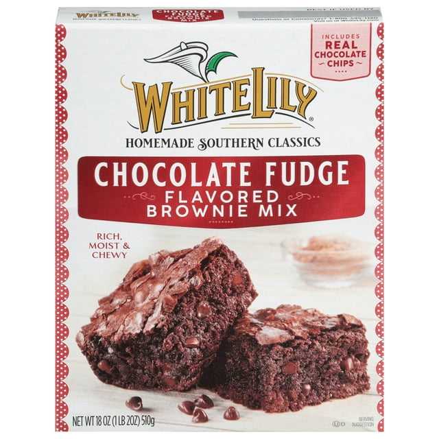 White Lily Chocolate Fudge Brownie Mix, 18 oz Box - Walmart.com