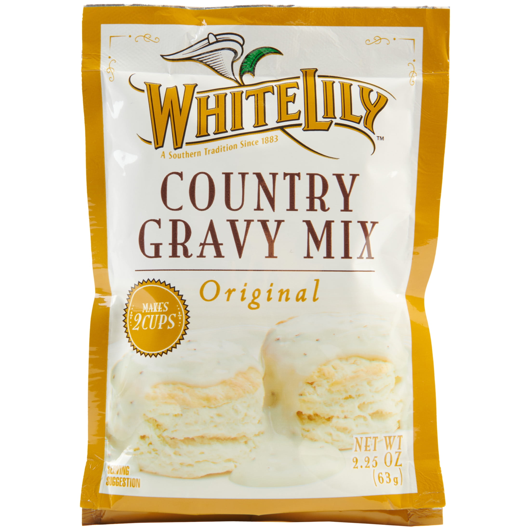 White Lily Original Country Gravy Mix, Instant Cream Gravy, Southern ...