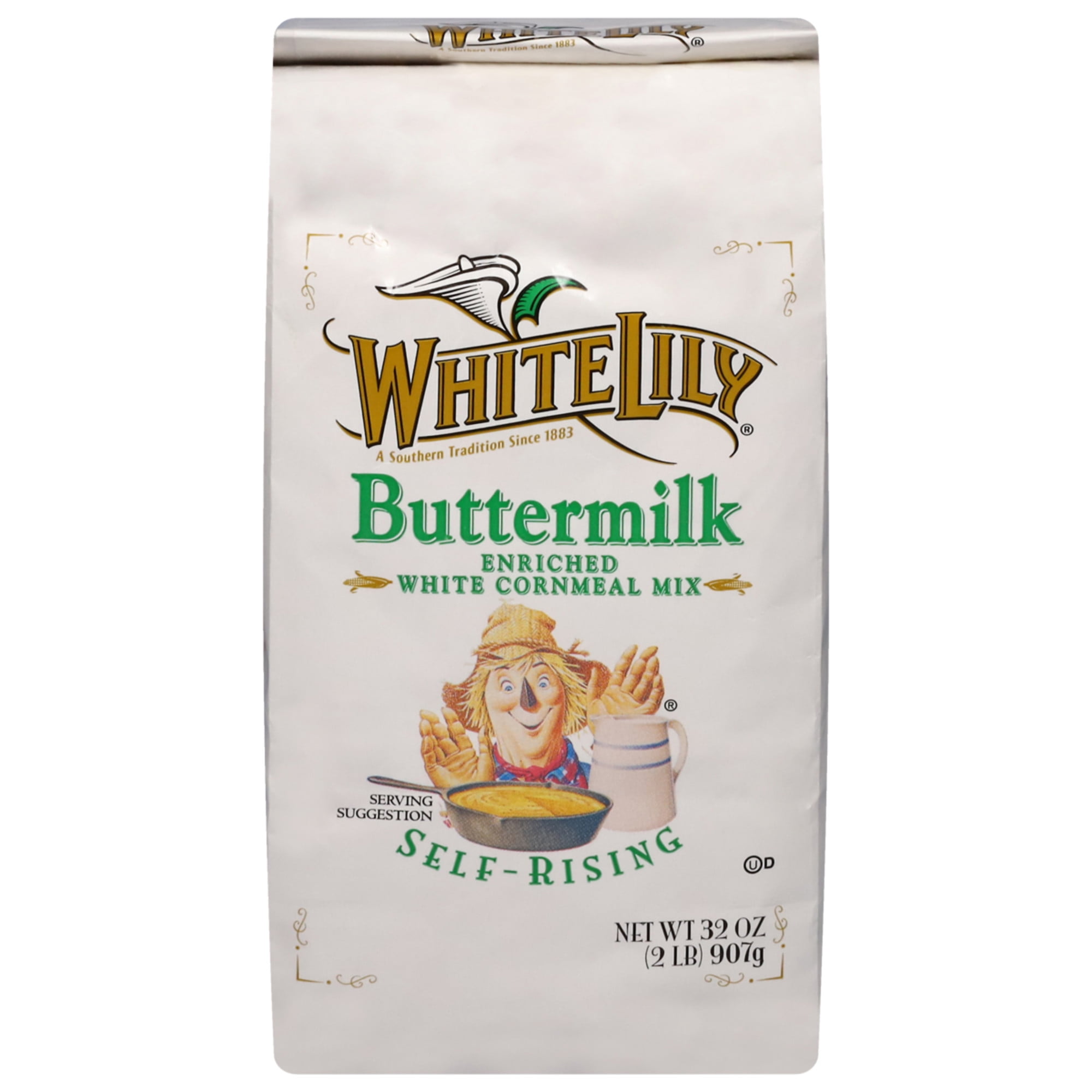 White Lily Self-Rising Enriched White Cornmeal, Whole Kernel Grind, 2 ...