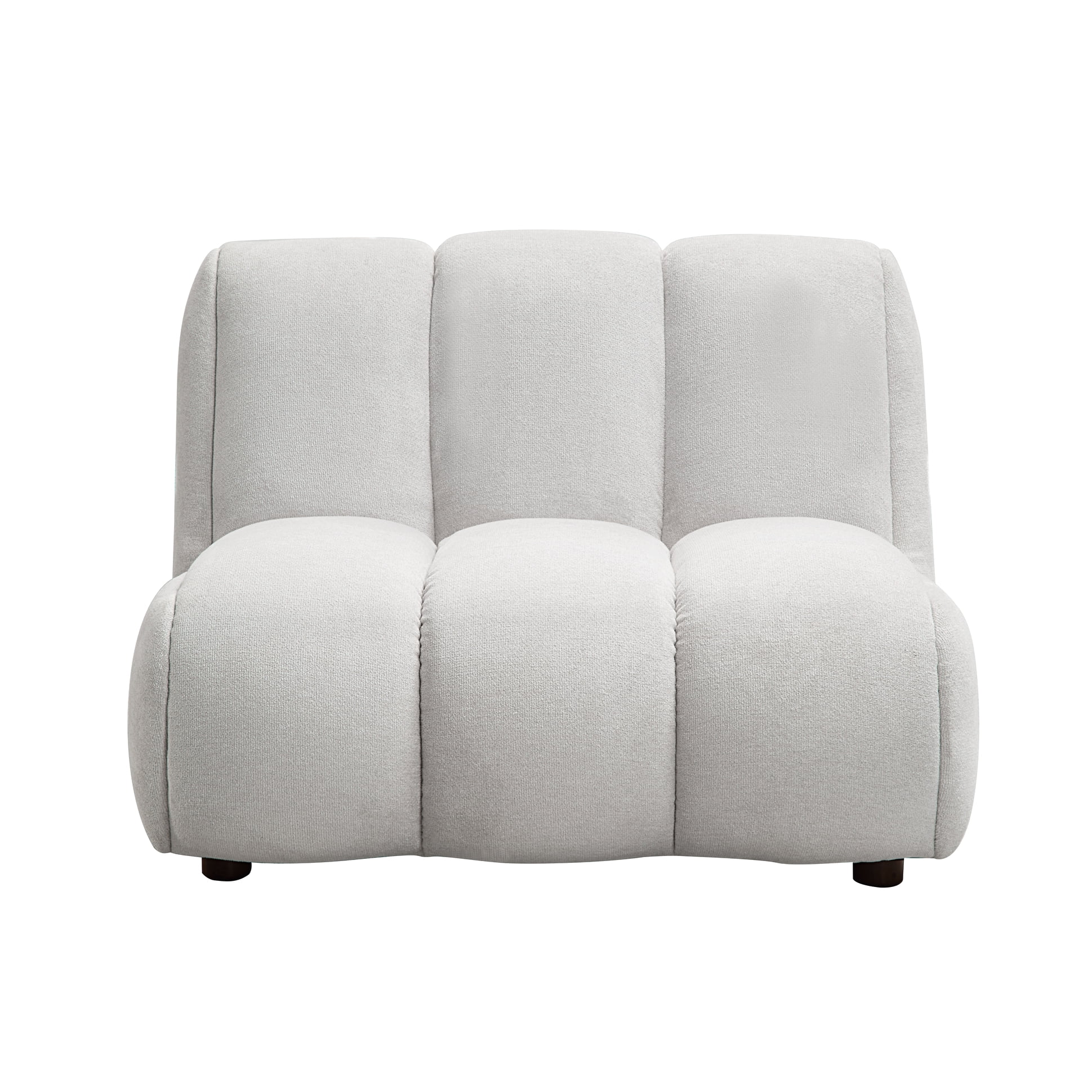 White Linen Enchanting Chair - Wood Inner Construction, Pocket Coil ...