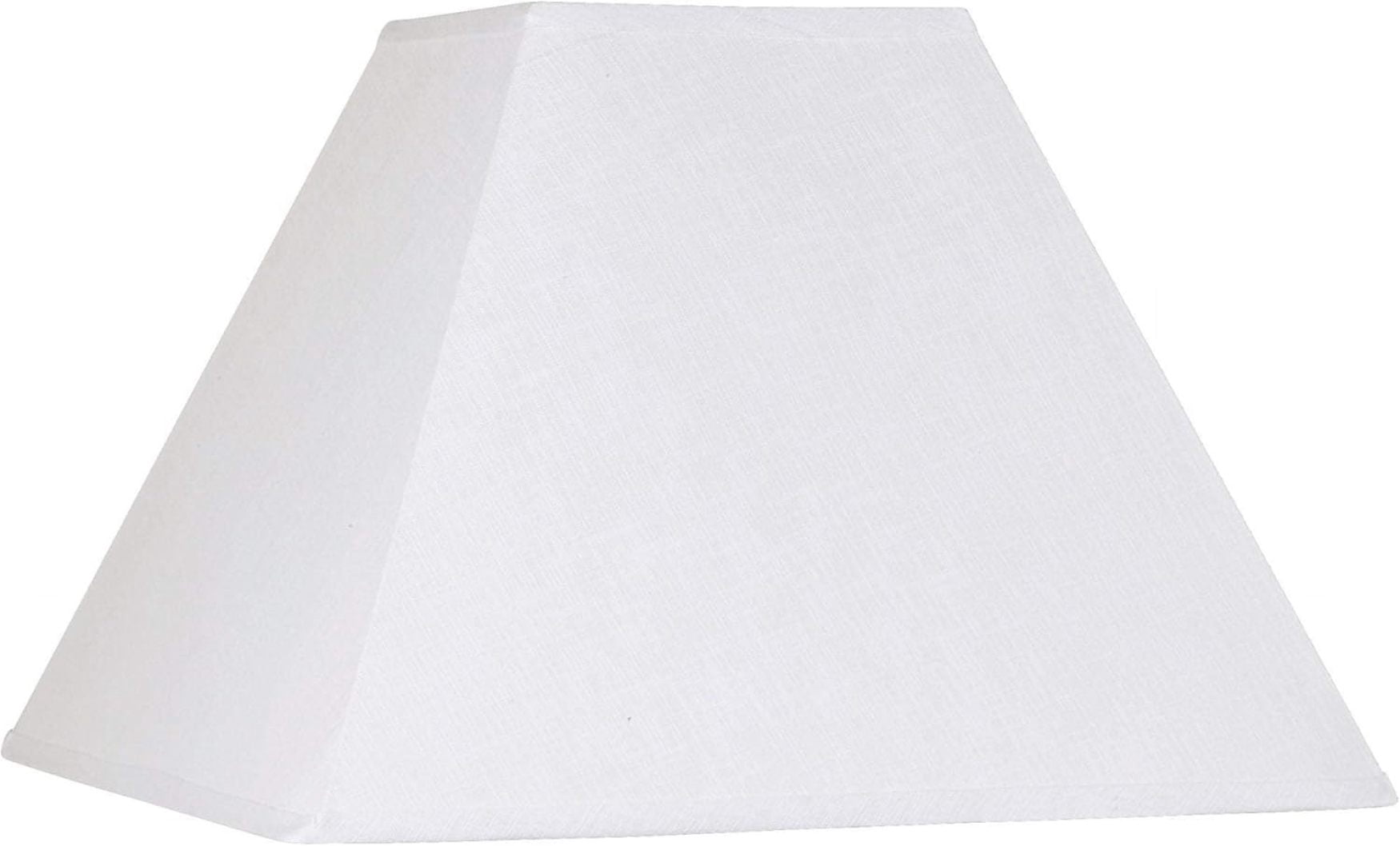 White Linen Large Square Lamp Shade 7" Top x 17" Bottom x 13" Slant x ...