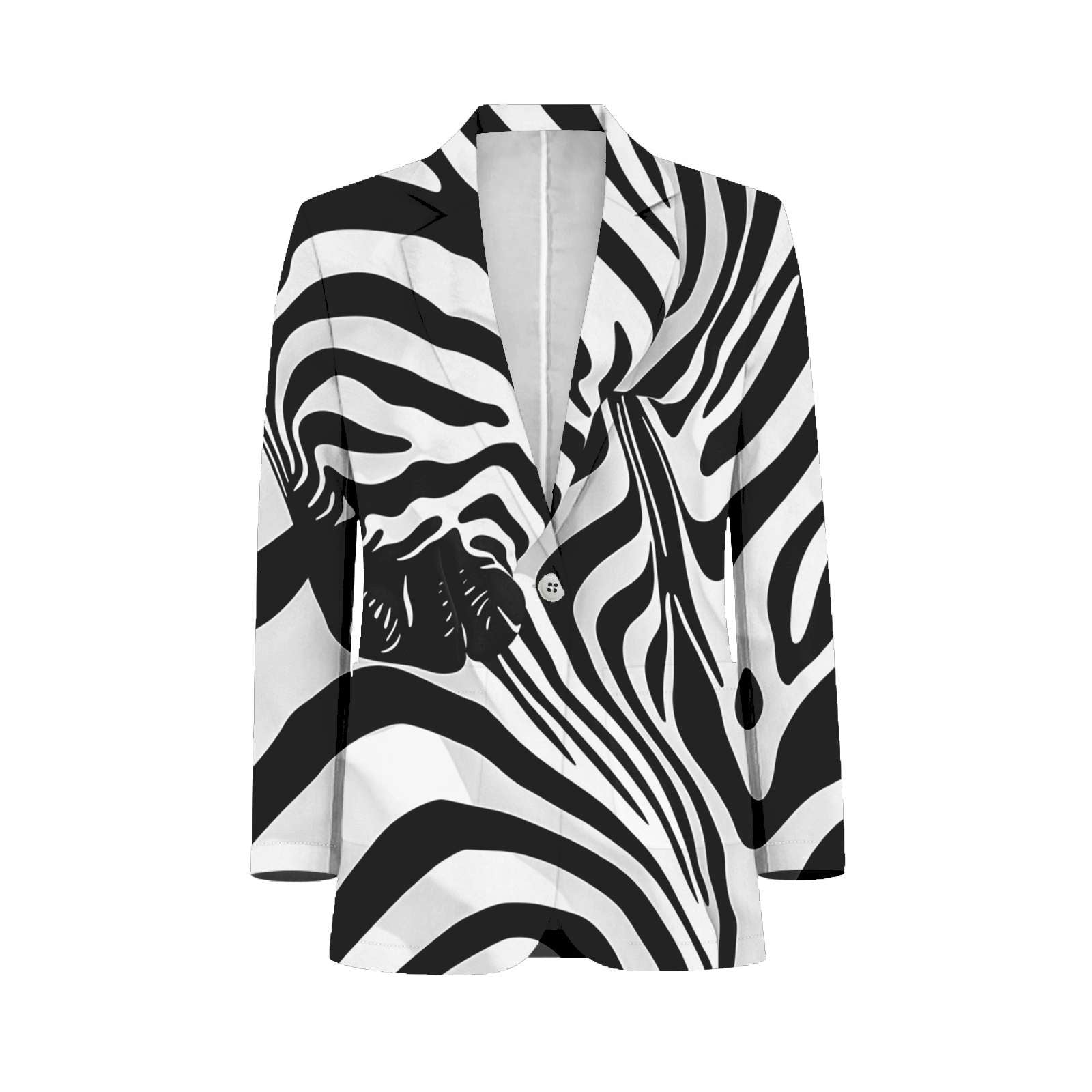 White Lines Zebra Pattern Customized Men's Suits full man Shawl Collar ...