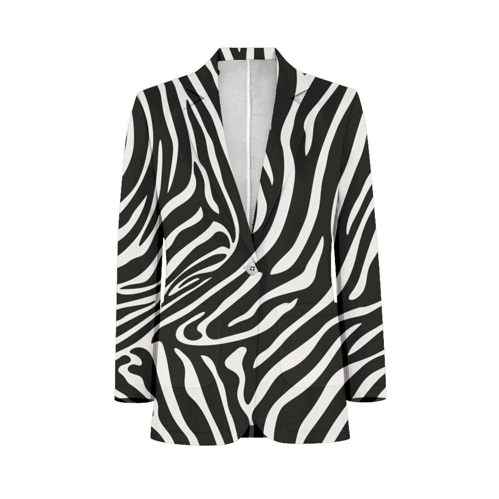 White Lines Zebra Pattern Mens Suits Shawl Collar Slim Fit Suit Mens ...