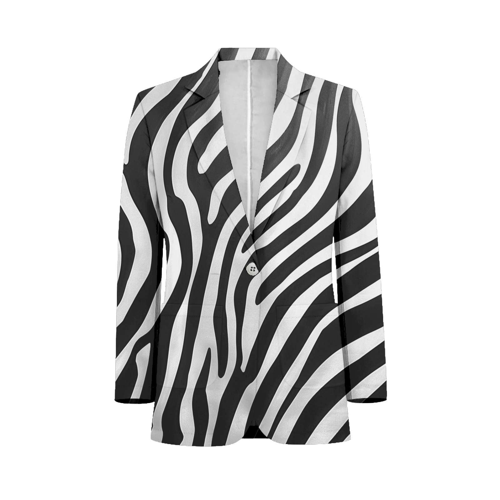 White Lines Zebra Pattern Mens Suits Shawl Collar Slim Fit Suit Mens ...