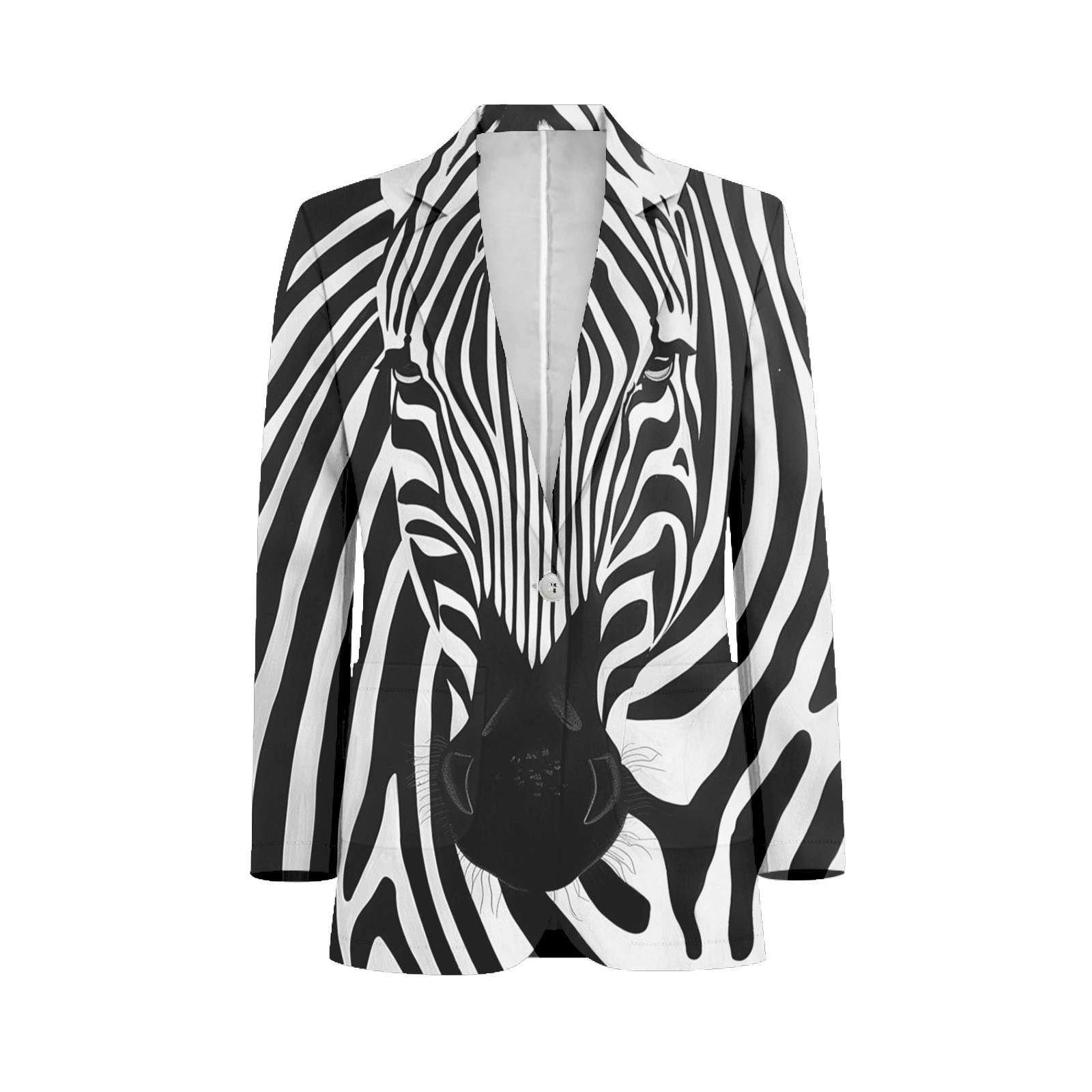 White Lines Zebra Pattern Mens Suits Shawl Collar Slim Fit Suit Mens ...