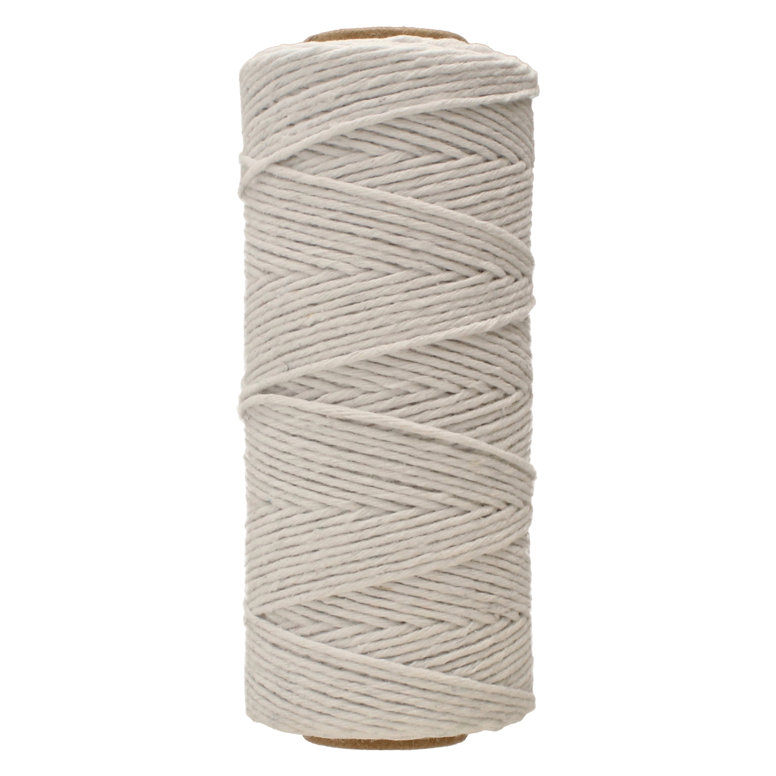 White Lion Macramé Cord – Cotton Rich Macrame Rope, 1 mm, 300 Feet ...