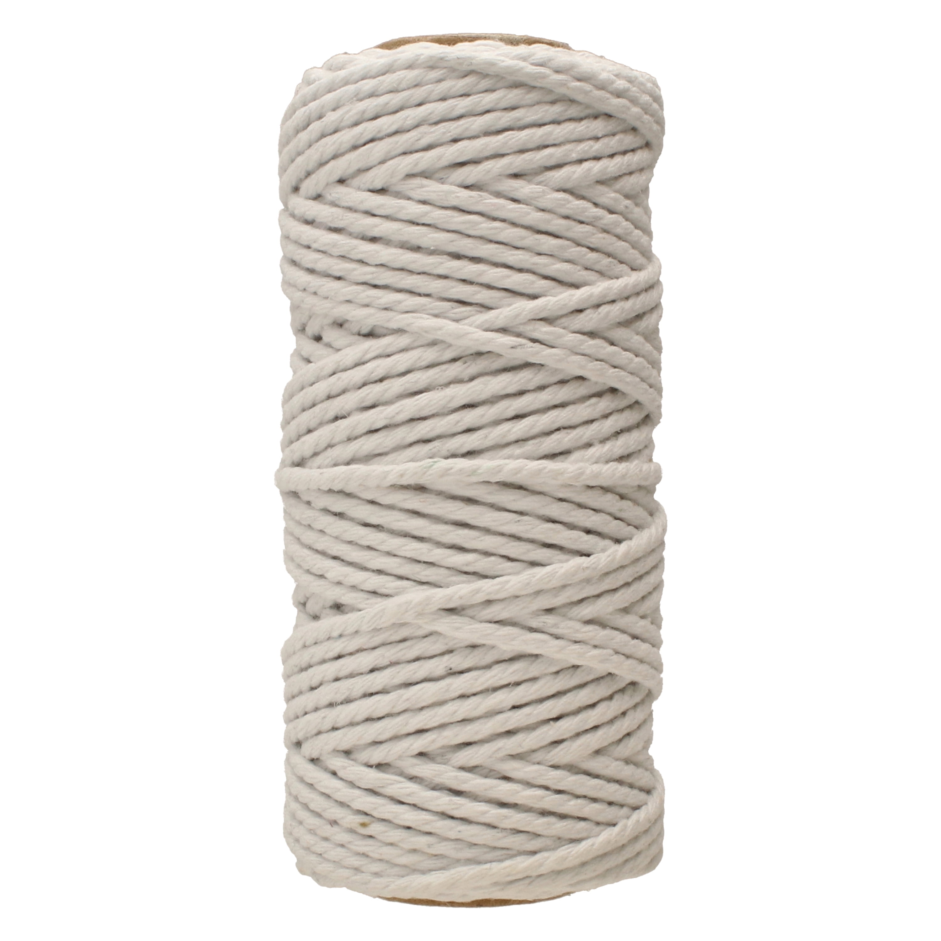 White Lion Macramé Cord – Cotton Rich Macrame Rope, 2 mm, 100 Feet ...