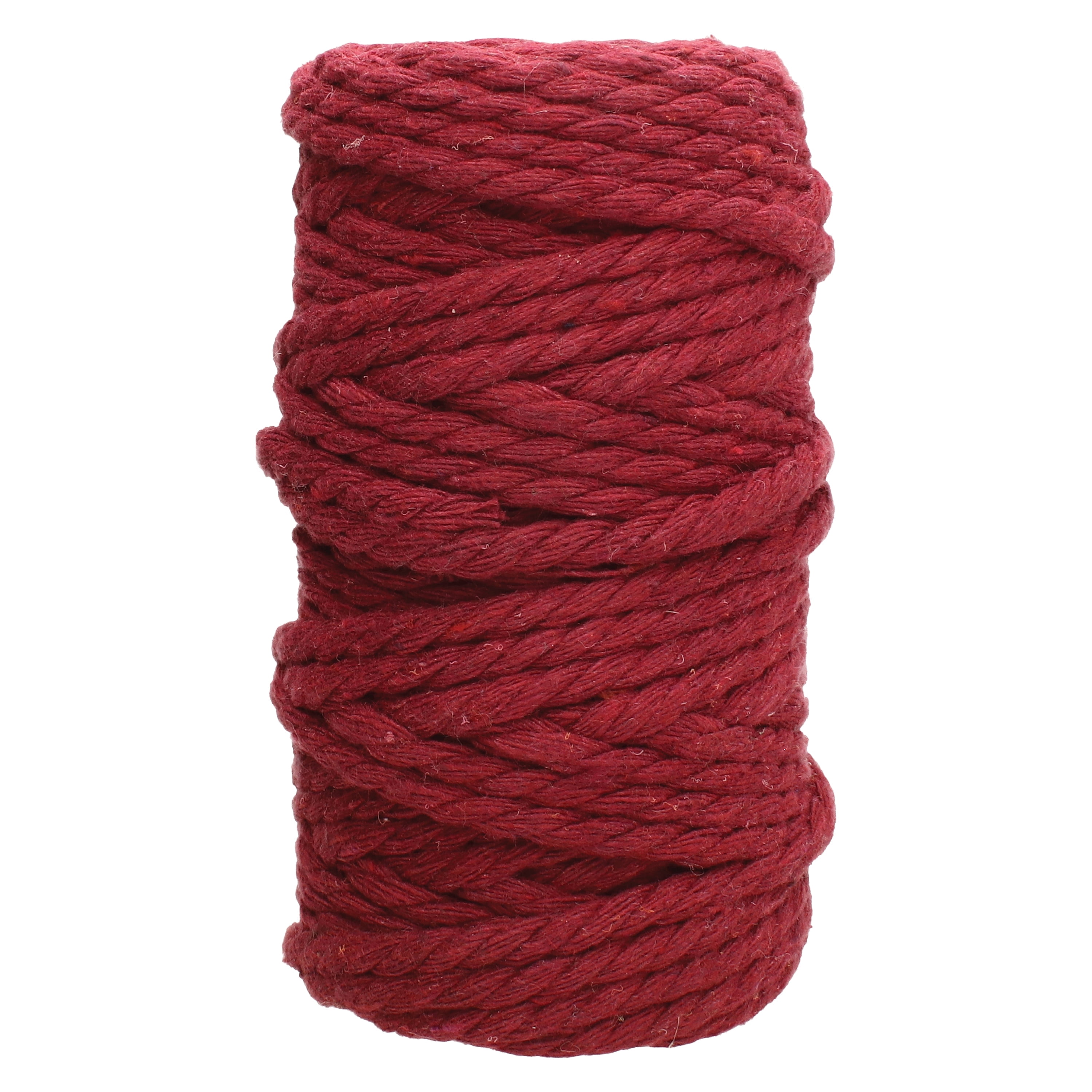 White Lion Macramé Cord – Cotton Rich Macrame Rope, 4 mm, 75 Feet, Wine ...