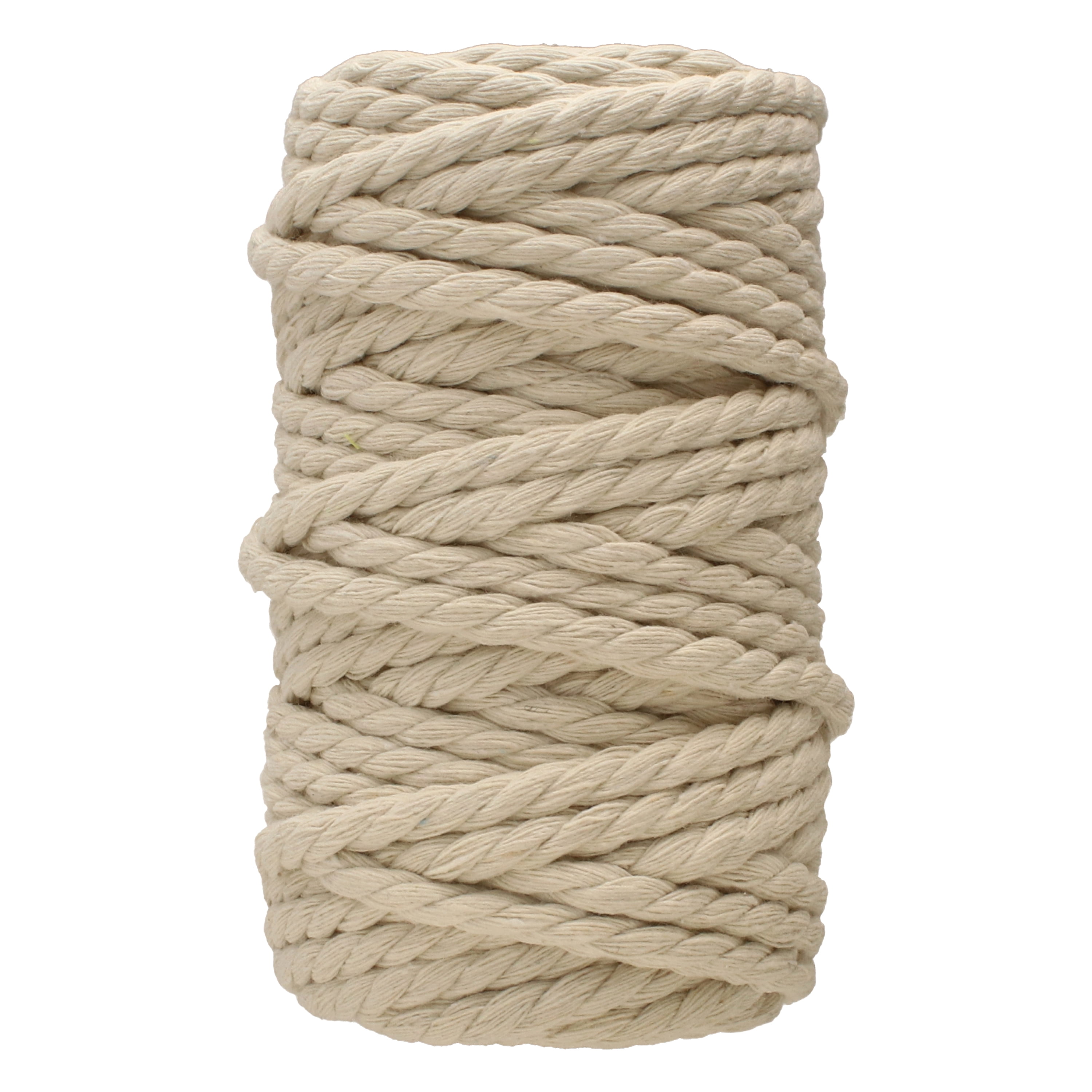 White Lion Macrame Cord - 80% Cotton & 20% Polyester - 6mm, 50 Foot ...