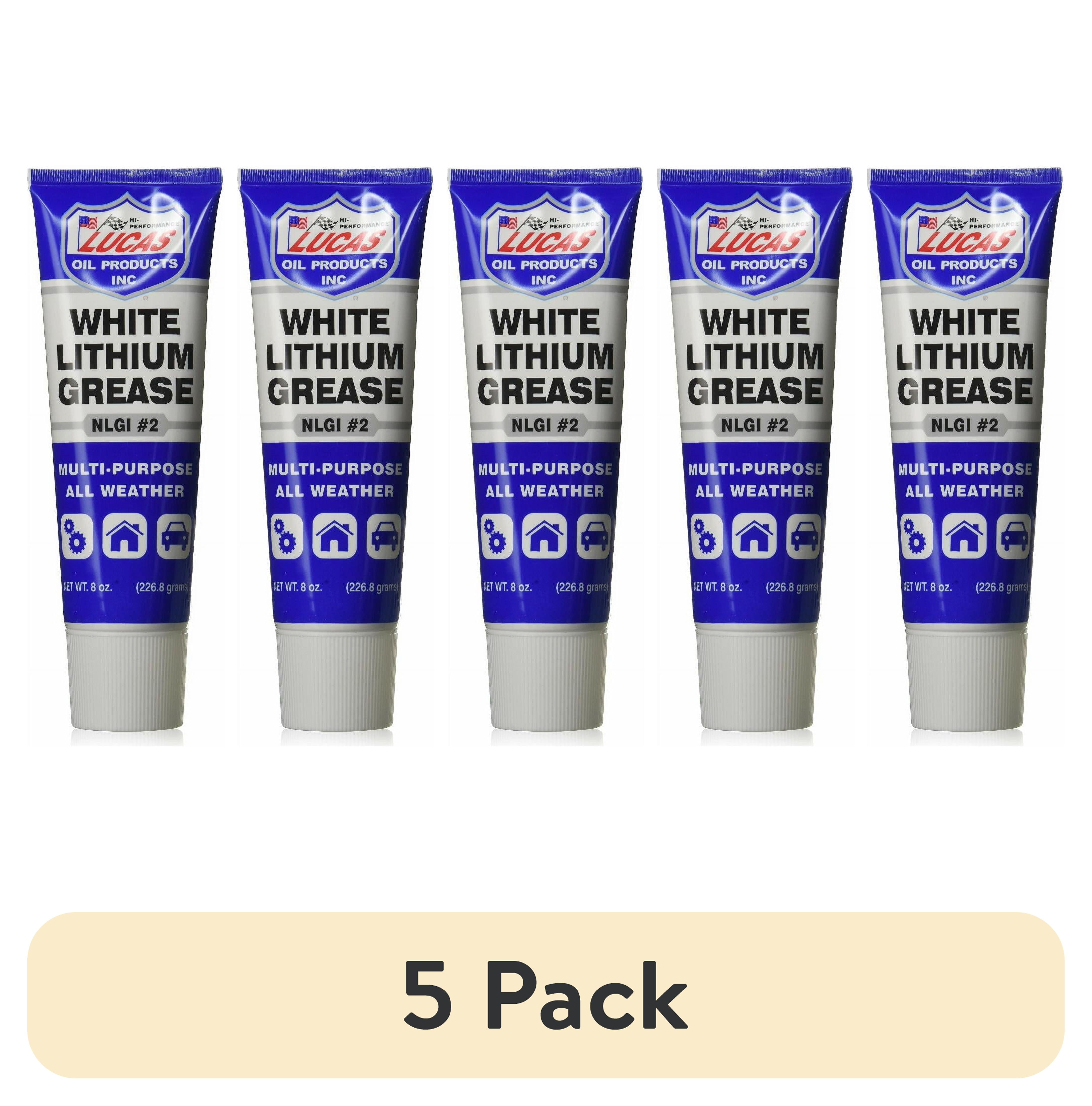 (5 pack) White Lithium Grease 8 Ounce Tube - Walmart.com
