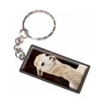 White Llama Keychain Key Chain Ring - Walmart.com
