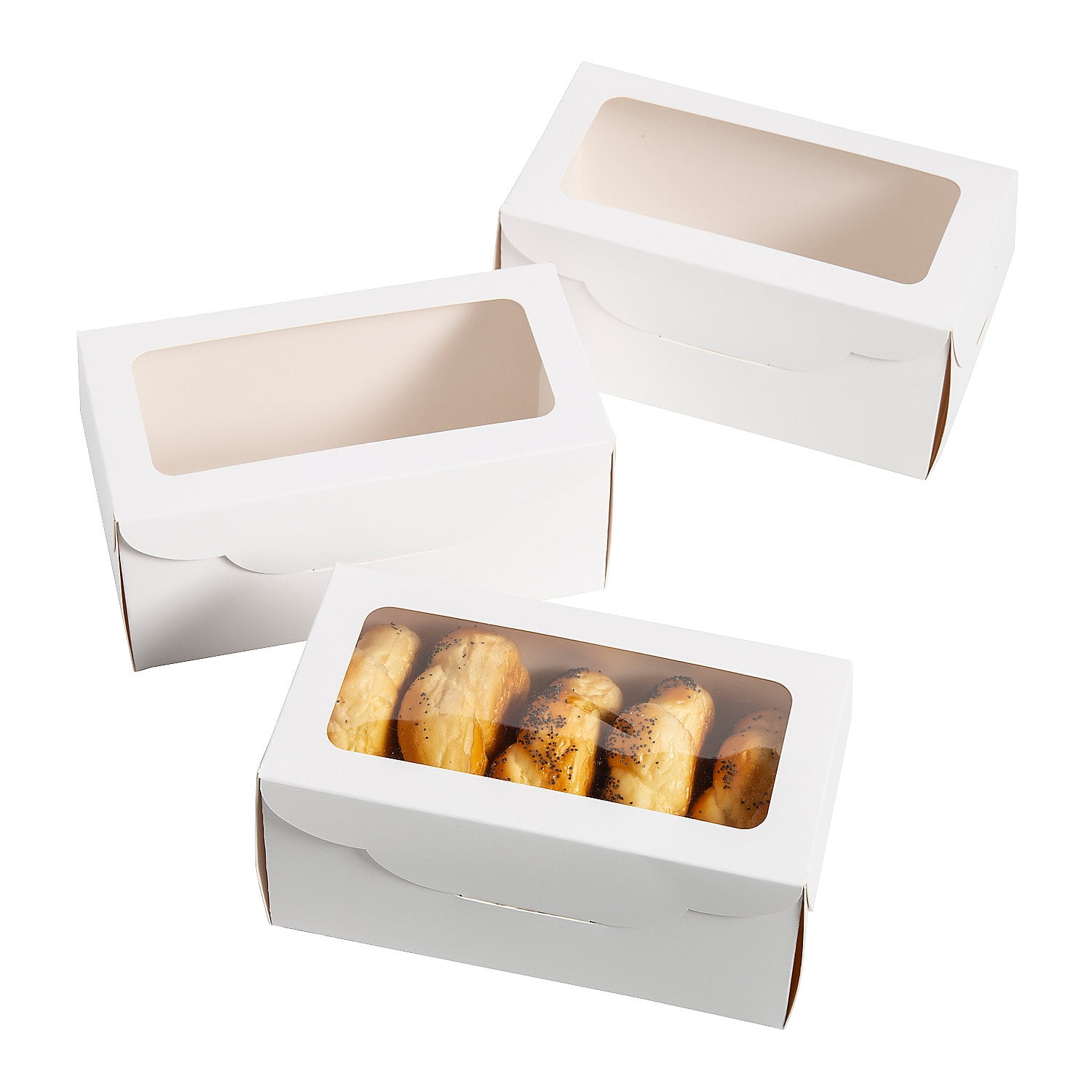 White Loaf Favor Boxes - 12 Pc - Walmart.com