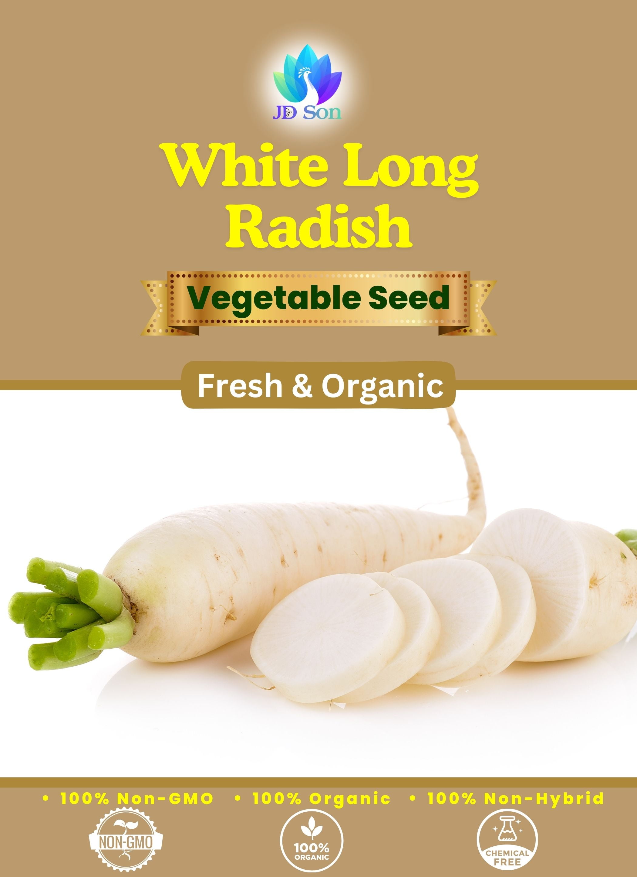 White Long Radish (200 Unit) | Store | Non-GMO | Organic | Unit | ing ...