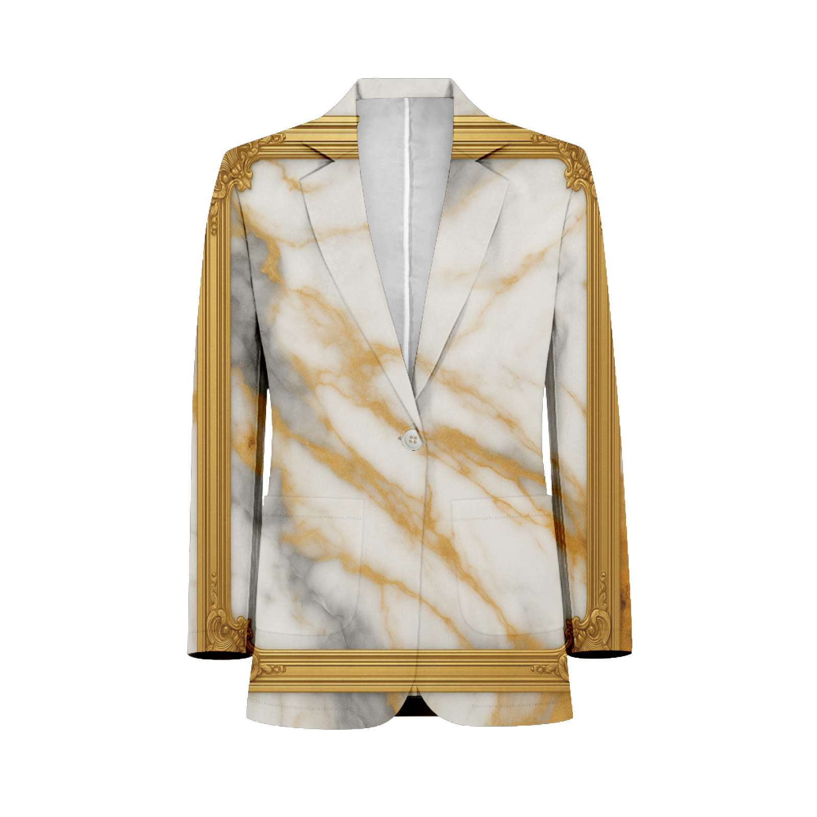 White Luxury Marble Texture Customized Men's Suits full man Shawl ...