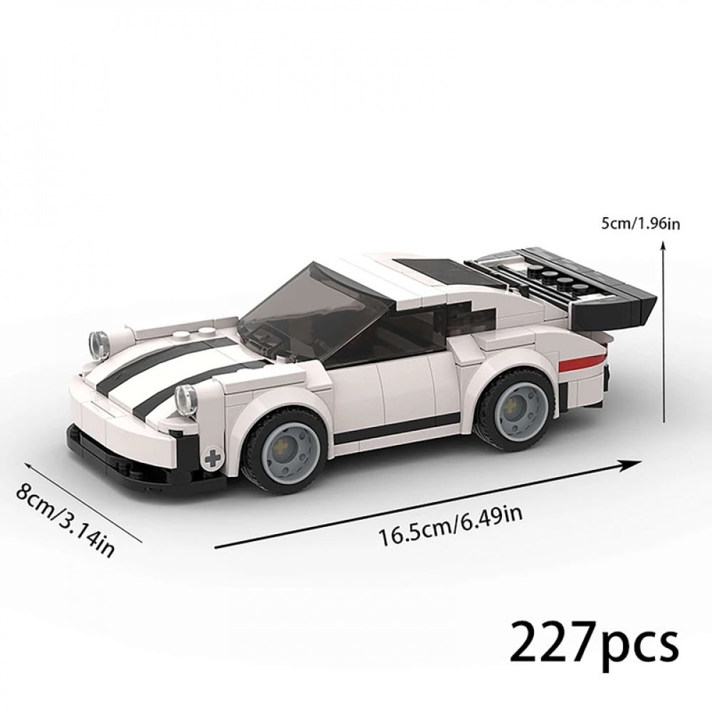 White Luxury Sports Car MOC Building Blocks,Speed Champions Cars Toy ...