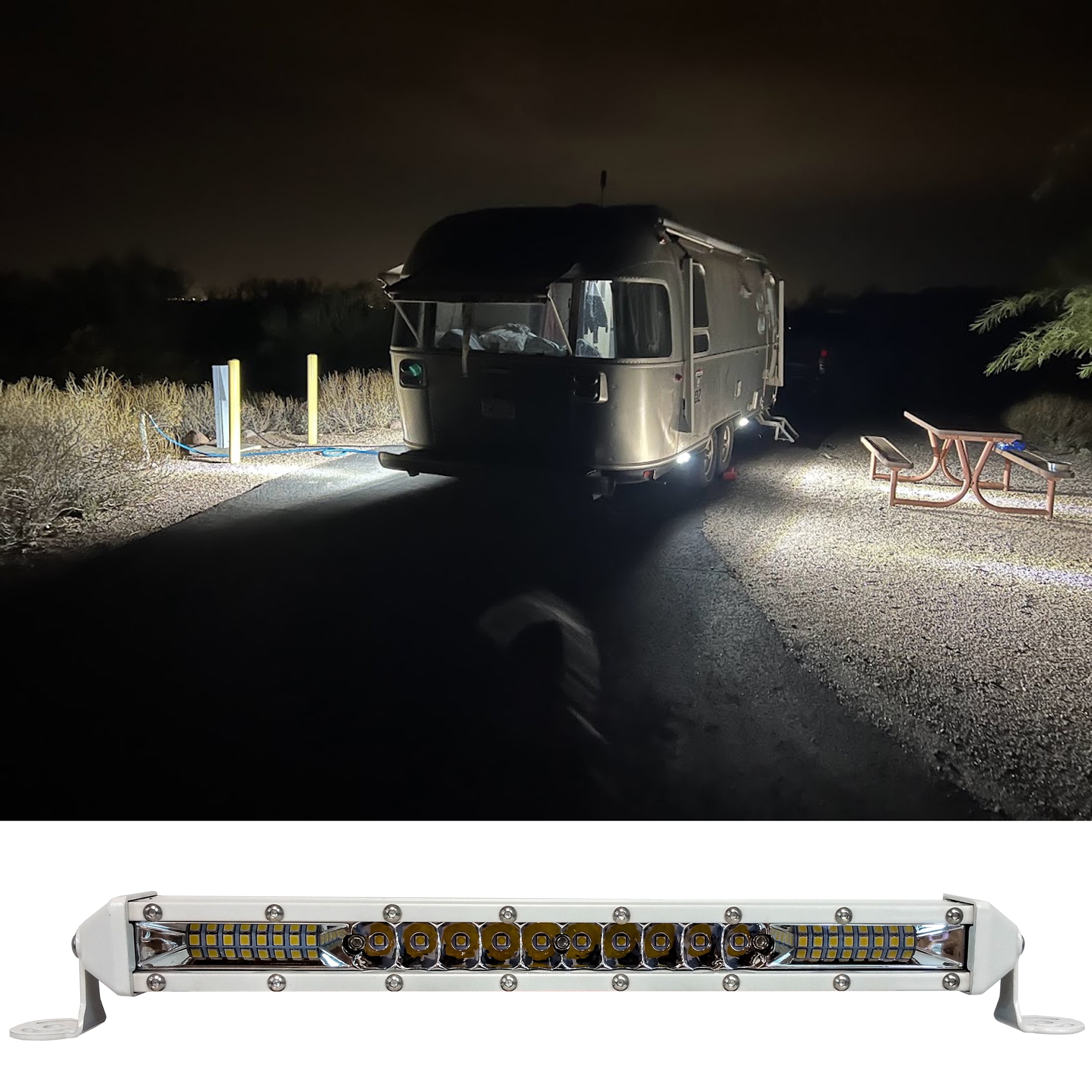 White M-Series 10" Ultra Slim High Output Osram LED Mini Light Bar ...