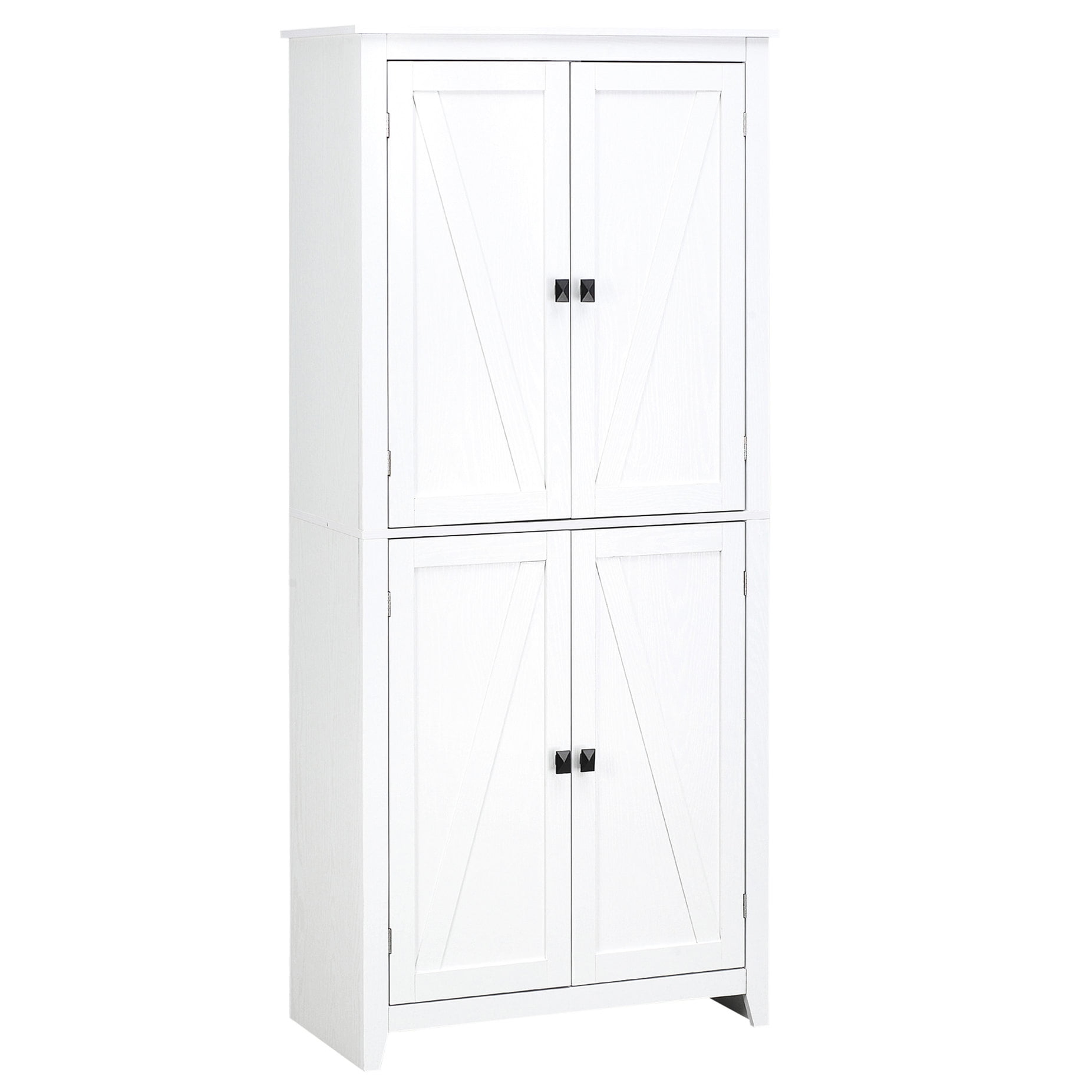 White MDF 4-Door Pantry+Painted Finish"-"Kitchen Decorating+Add Style ...