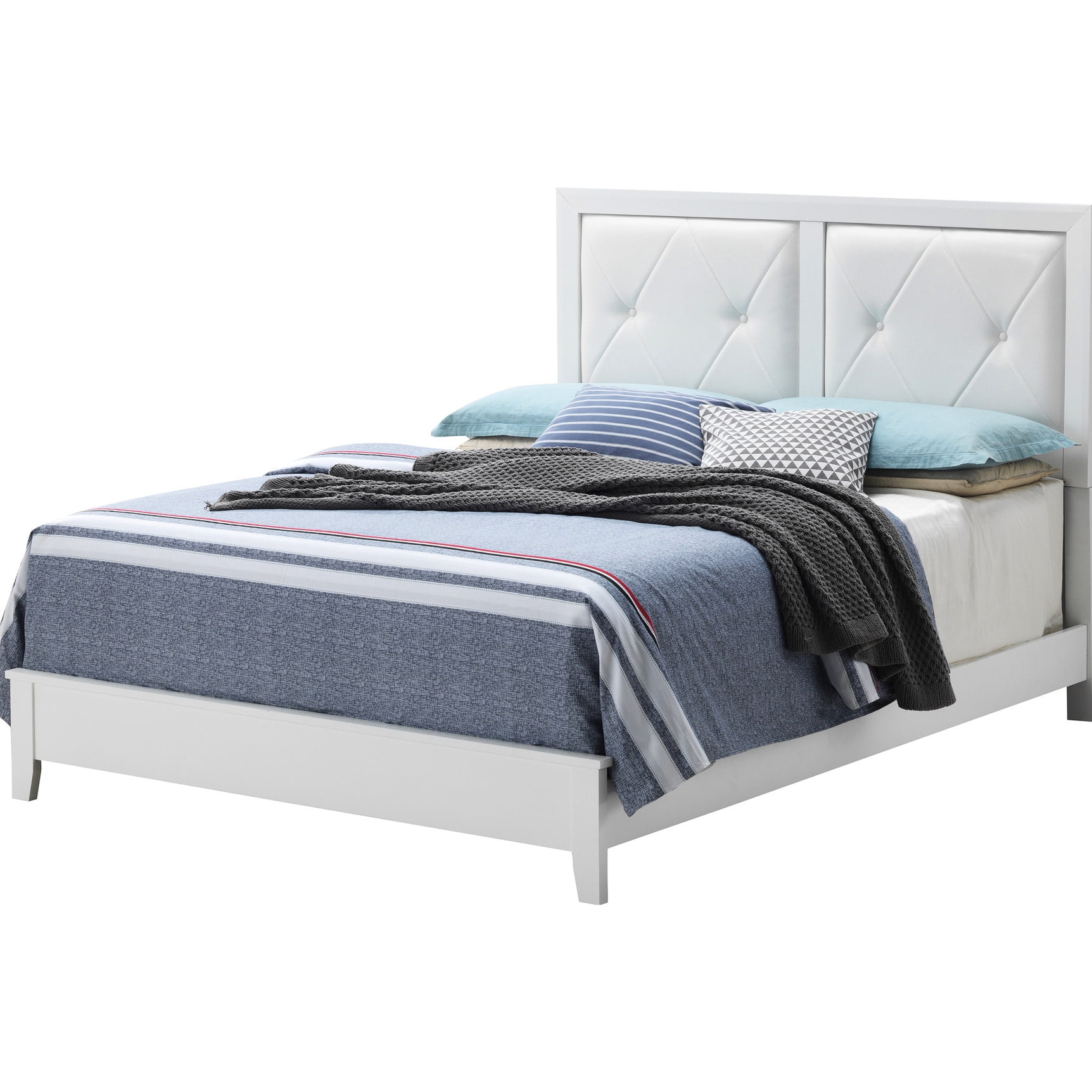 White MDF Bed Structure - Complementary to Decor Style - Home Assembly ...