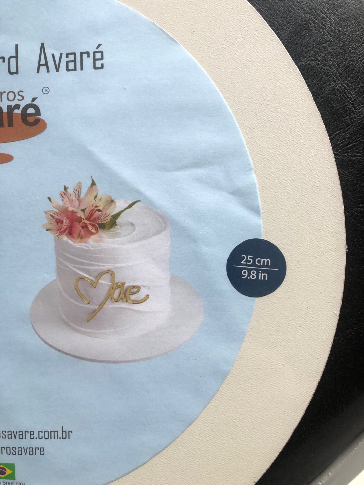 White MDF Round 3mm Thickness Cake Boards Without Feet – Pack with 10 ...