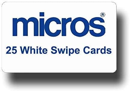 White MICROS Magnetic ID Cards (25/set) - Walmart.com