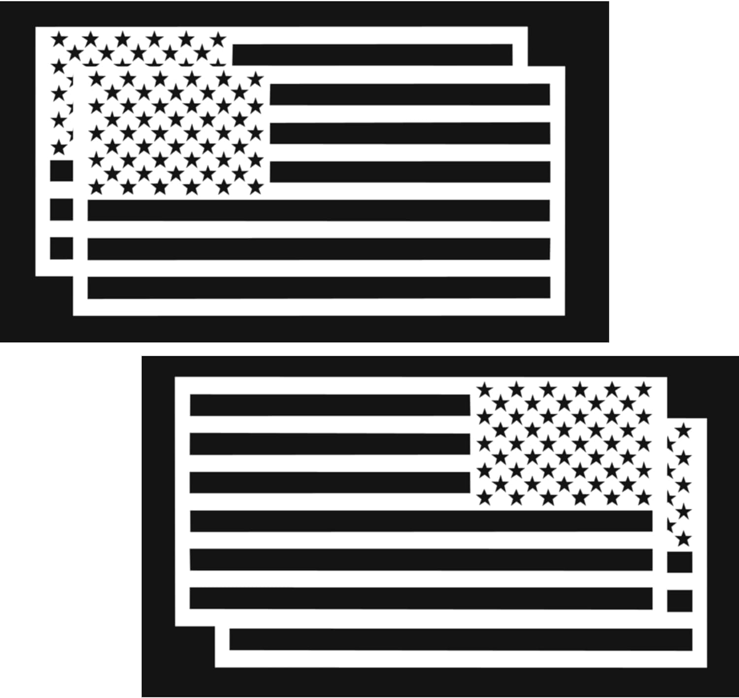 White Magnetic American Flags for Vehicles Set of 4 From ...