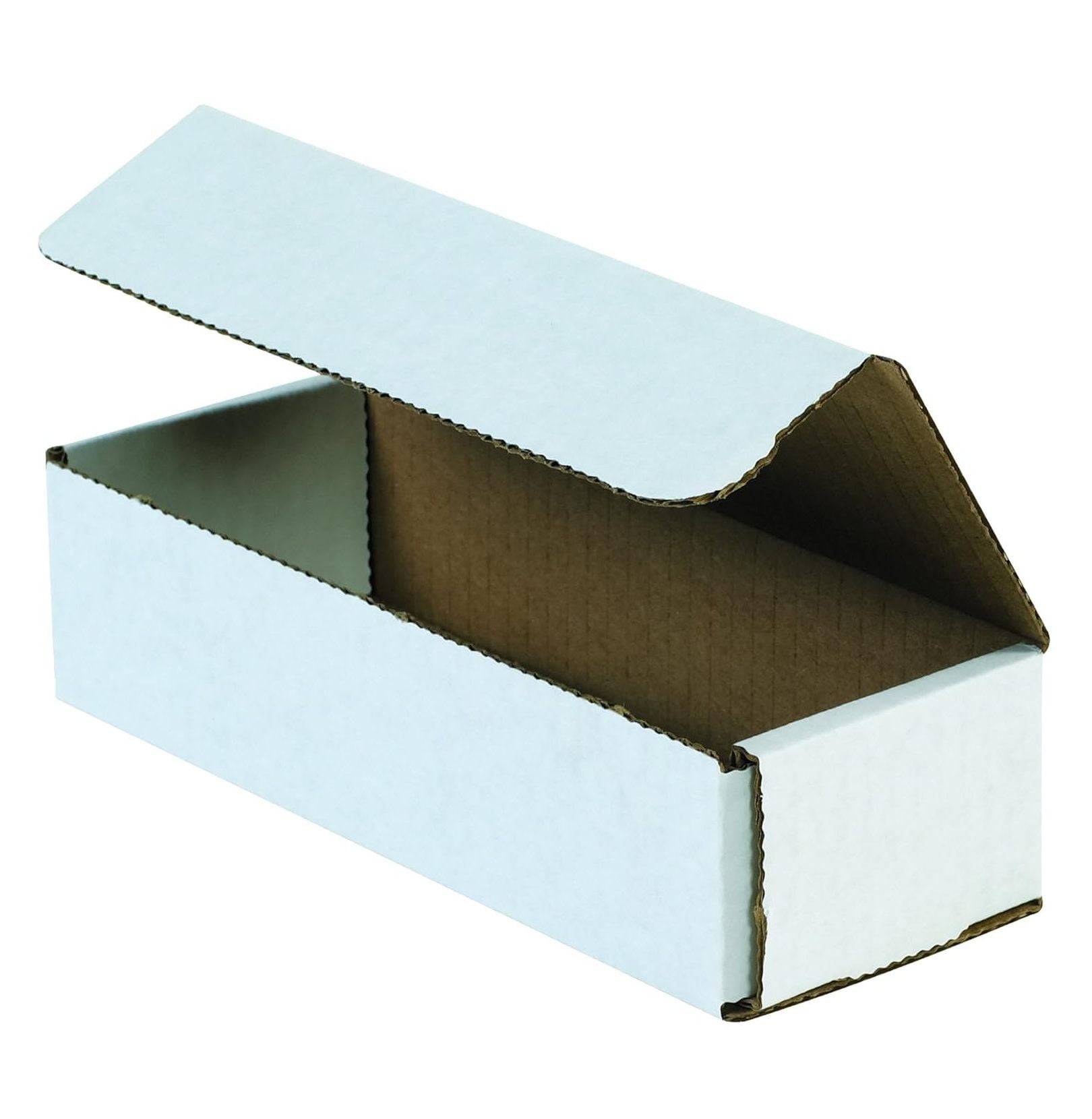 White Mailing Boxes 12x4x2", 50 Pack - Corrugated Cardboard Mailers for ...
