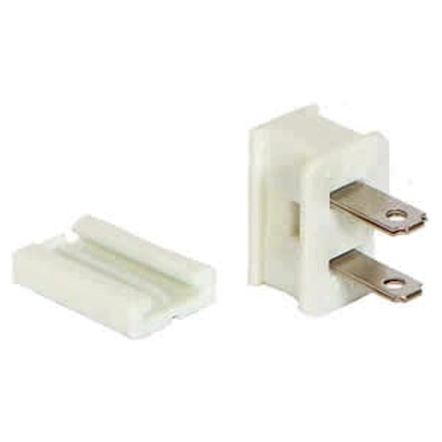 White Male Quick Zip Plug For SPT-1 18 Wire Gauge 8 Amps - Walmart.com