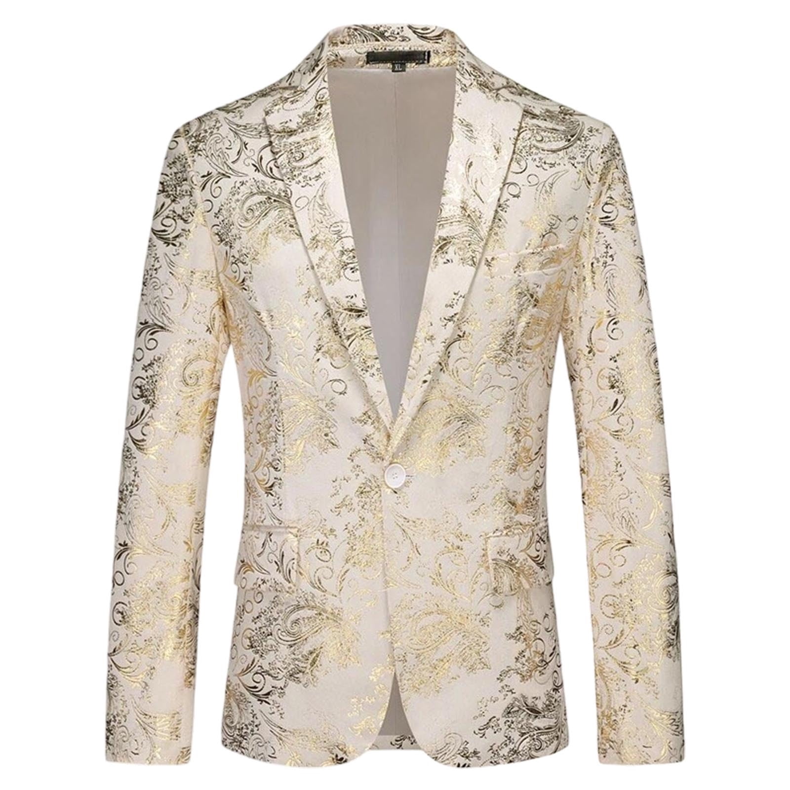 White Man Jackets Blazer Outfits for Man Work Office Formal Prom Party ...