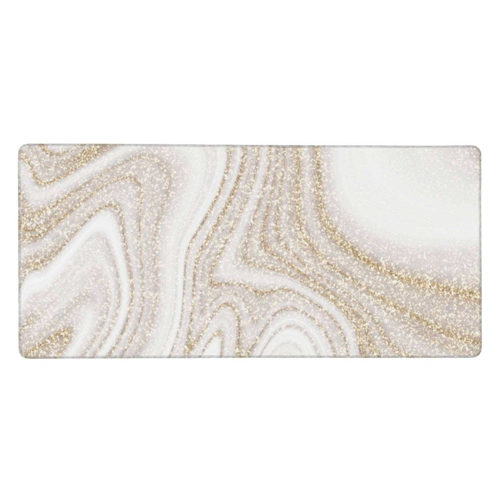 White Marble Gold Glitter Mousepad Large Mouse Pad Desk Pad Computer ...